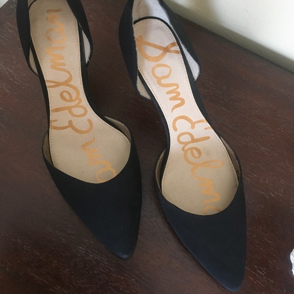 Sam Edelman | Shoes | Sam Elderman Black Janina Dorsay Pumps 75 | Poshmark